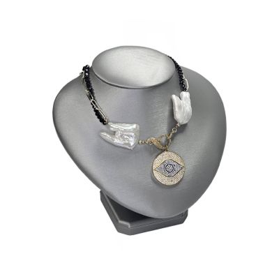 Necklace stand silver store