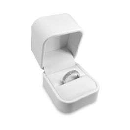 WHITE RING BOX - Jewelry Display Inc