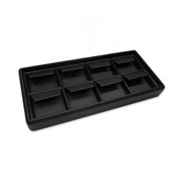 BLACK LIGHTWEIGHT TRAY 8 EAR - Jewelry Display Inc