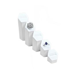 WHITE 5 RING DISPLAY SET - Jewelry Display Inc