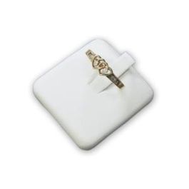 WHITE SINGLE RING DISPLAY - Jewelry Display Inc