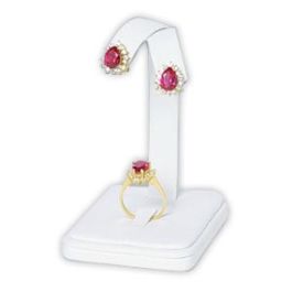WHITE RING/EARRING DISPLAY - Jewelry Display Inc