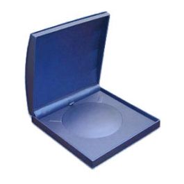 BLUE SATIN RIBBON NECKLACE BOX - Jewelry Display Inc