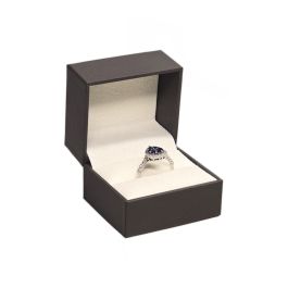 BROWN/BEIGE RING BOX - Jewelry Display Inc
