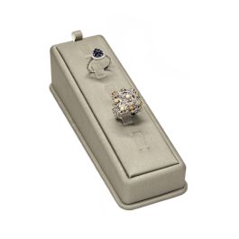 METALLIC BEIGE 5 CLIP RING DIS - Jewelry Display Inc