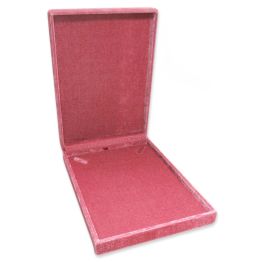 PINK VELVET NECKLACE BOX - Jewelry Display Inc