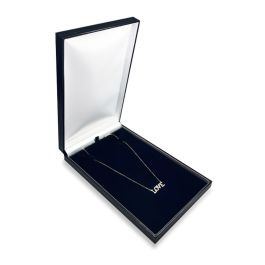 BLACK NECKLACE BOX - Jewelry Display Inc