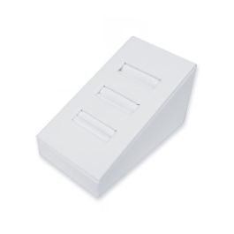 WHITE 3 RING RAMP DISPLAY - Jewelry Display Inc