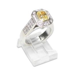 CLEAR PLASTIC RING STAND (50) - Jewelry Display Inc