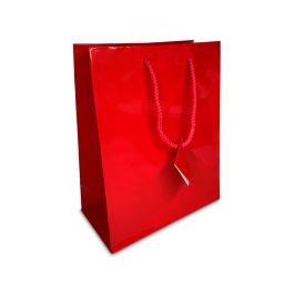 8" X 10" GLOSSY RED BAG (20) - Jewelry Display Inc